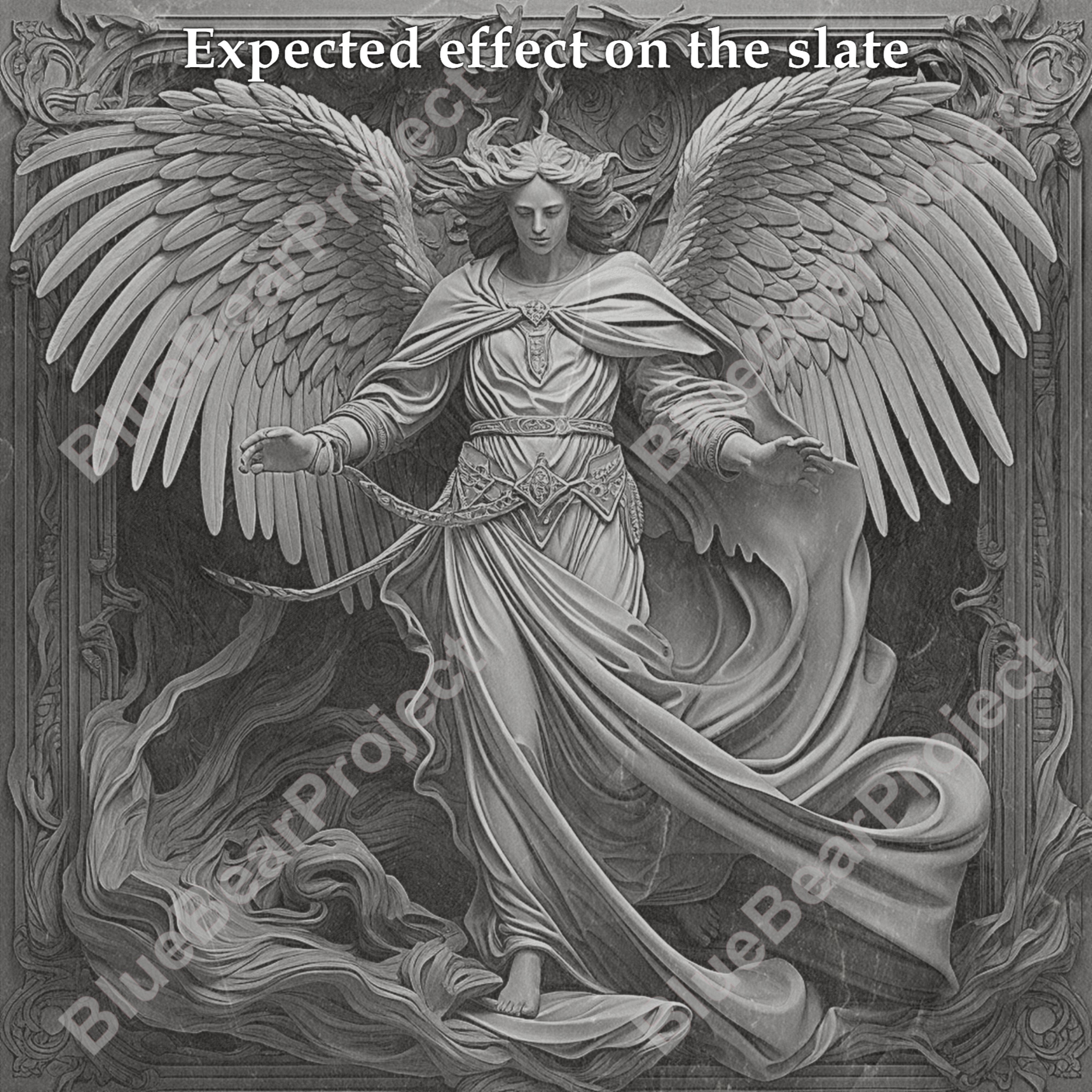 Beautiful Angel PNG, Digital File, Laser Engrave File, PNG for Wood and ...