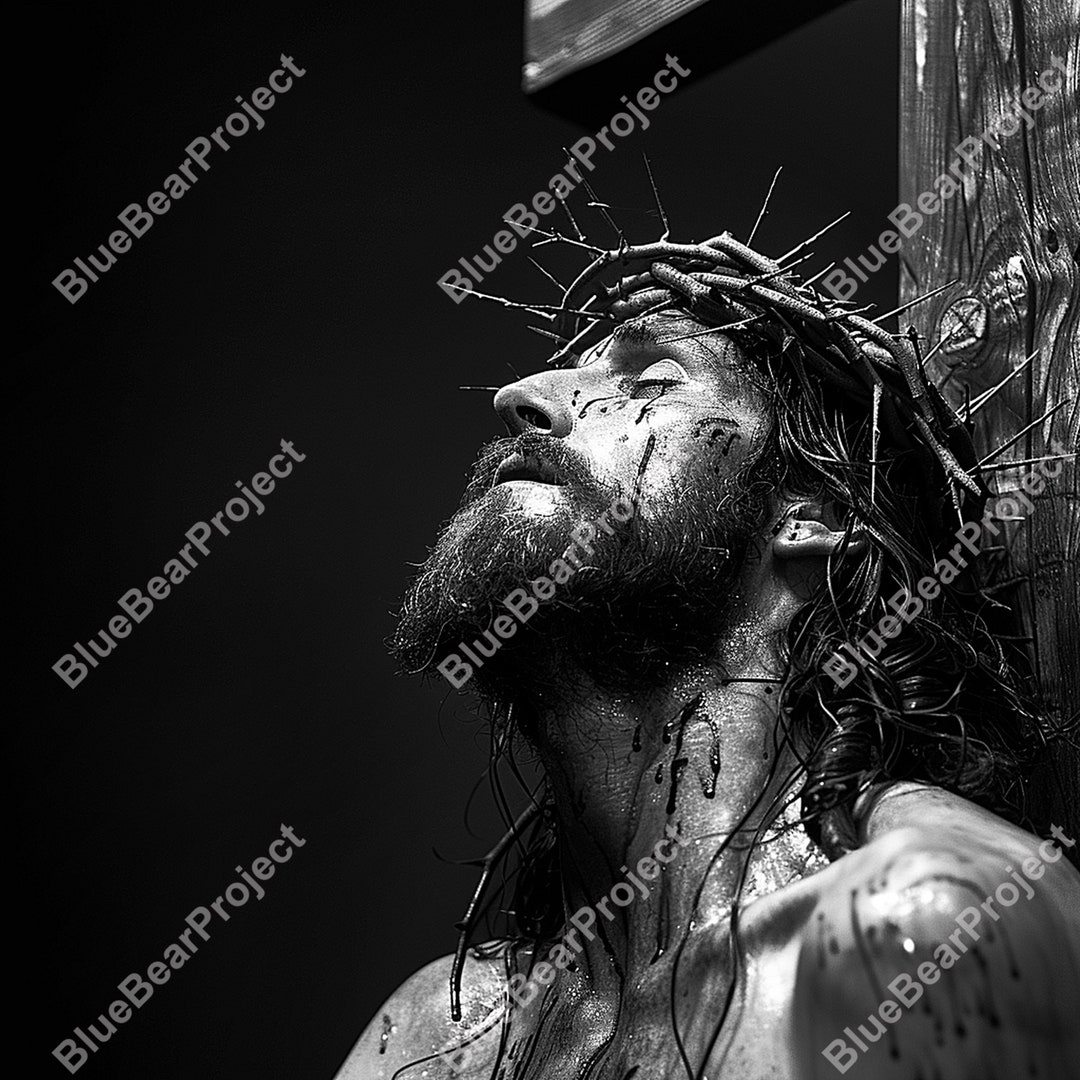 Jesus on the Cross PNG, Digital File, Laser Engrave File, PNG for ...