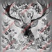 Deer Head, Mule, White Tail, Stag, Laser Engrave, Burn PNG, Ready for ...