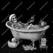 Skeleton's Spa Day Halloween PNG, Laser Engrave Digitial File for Slate ...