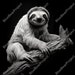 Happy Sloth on a Tree PNG, Digital File, Laser Engrave Realistic PNG ...