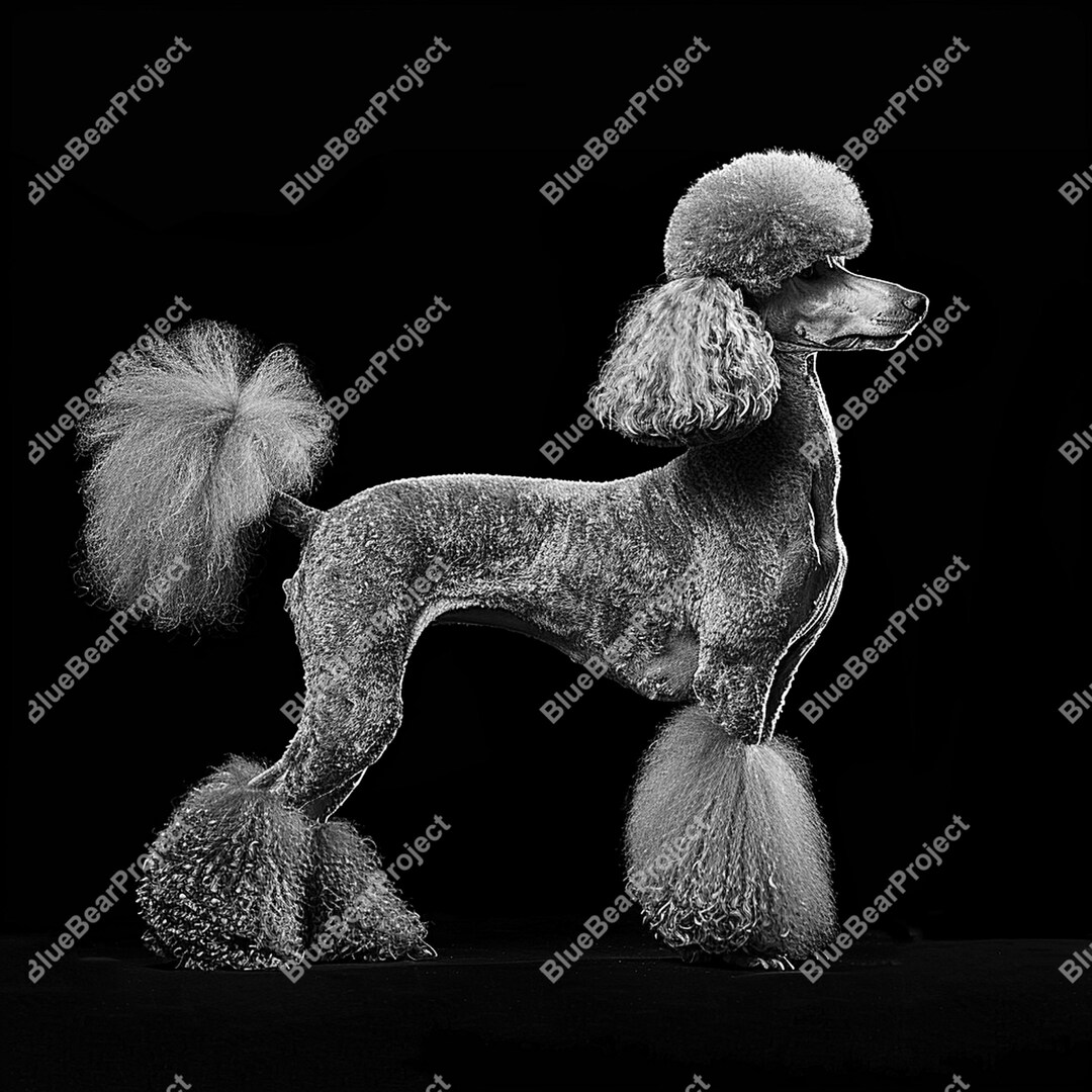 Poodle PNG, Digital File, Laser Engrave File, Slate Coaster, Instant ...