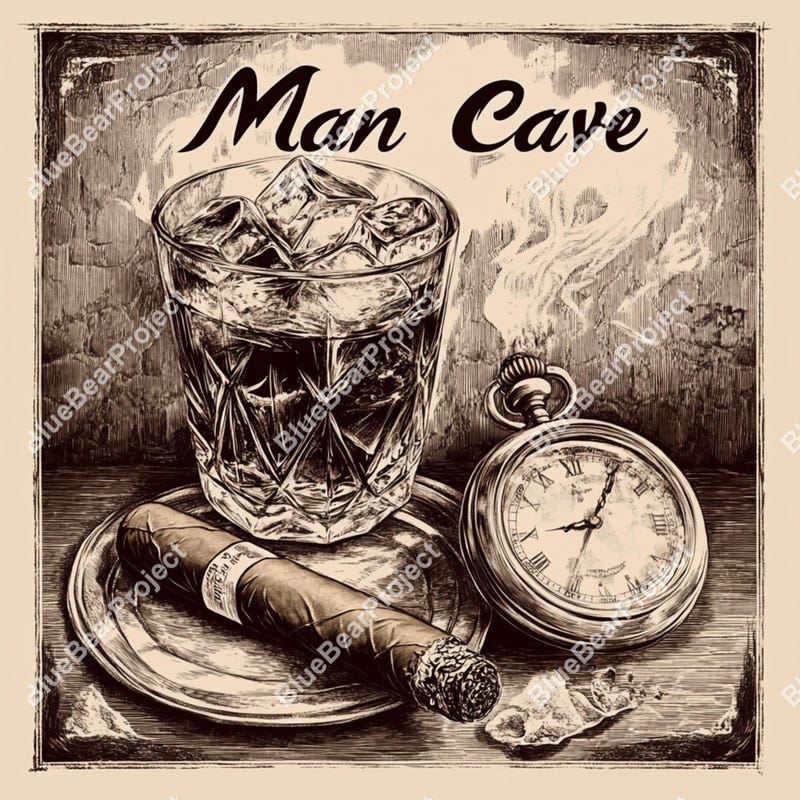 Man Office Art Print File - Etsy