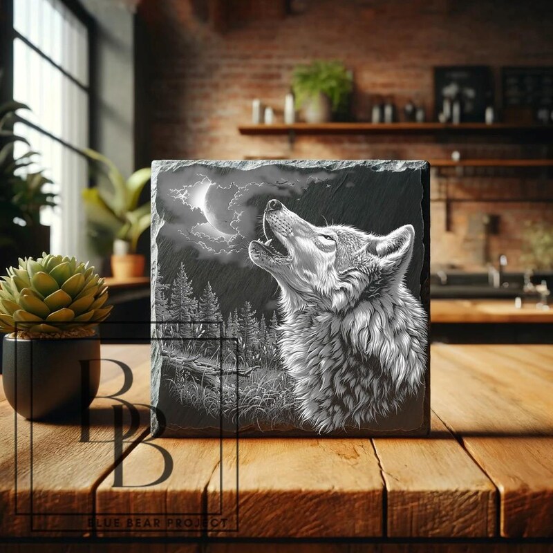 Black 3d Printed Wolf - Etsy