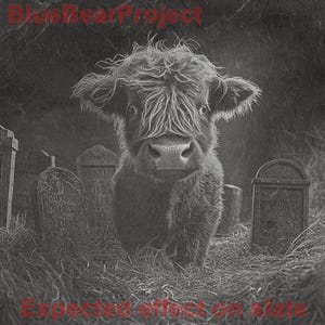 Cute Highland Cow on Graveyard PNG, Laser Engrave Digitial File for ...