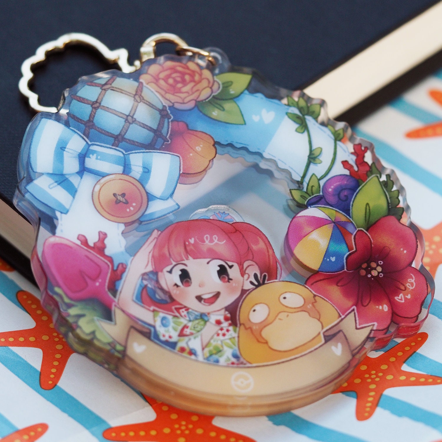 Pokemon Keychain Shaker Summer Stickers pokemon Concierge - Etsy