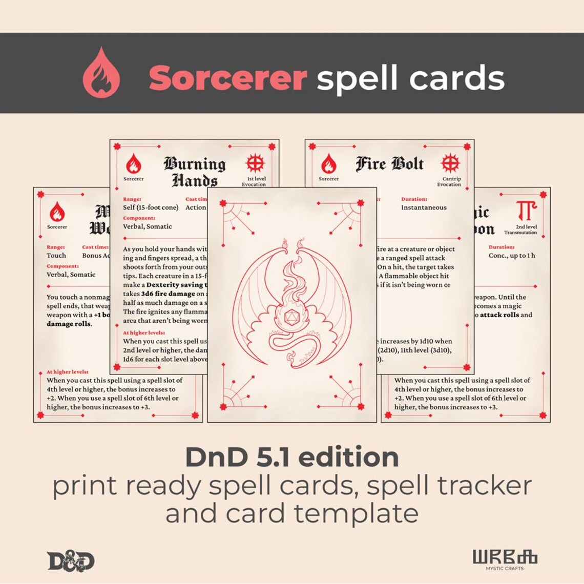 Dnd Sorcerer Spell Cards 2014 | Dnd Spell Cards Download Pdf | Dnd ...