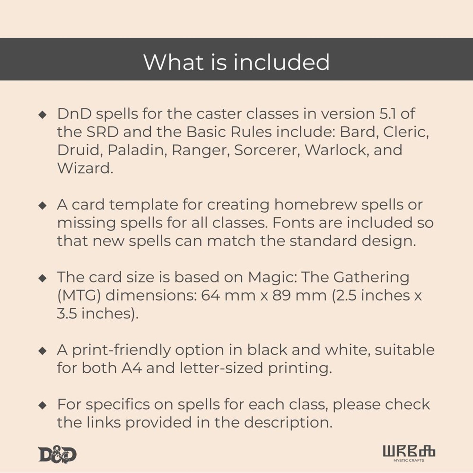 Dnd Bundle Spell Cards | Download and Print Spell Cards | Fillable Form ...