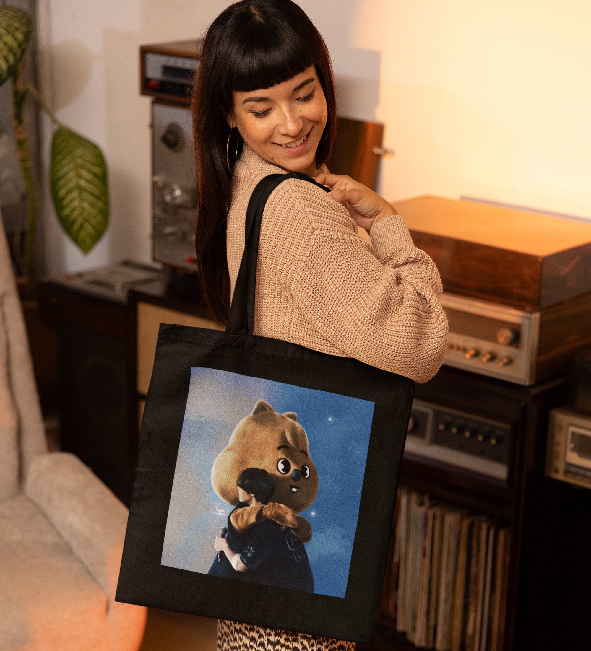 Quokka Fanart Stray Kids Merch Tote Bag Skzoo Han Jisung Kpop Merch for ...