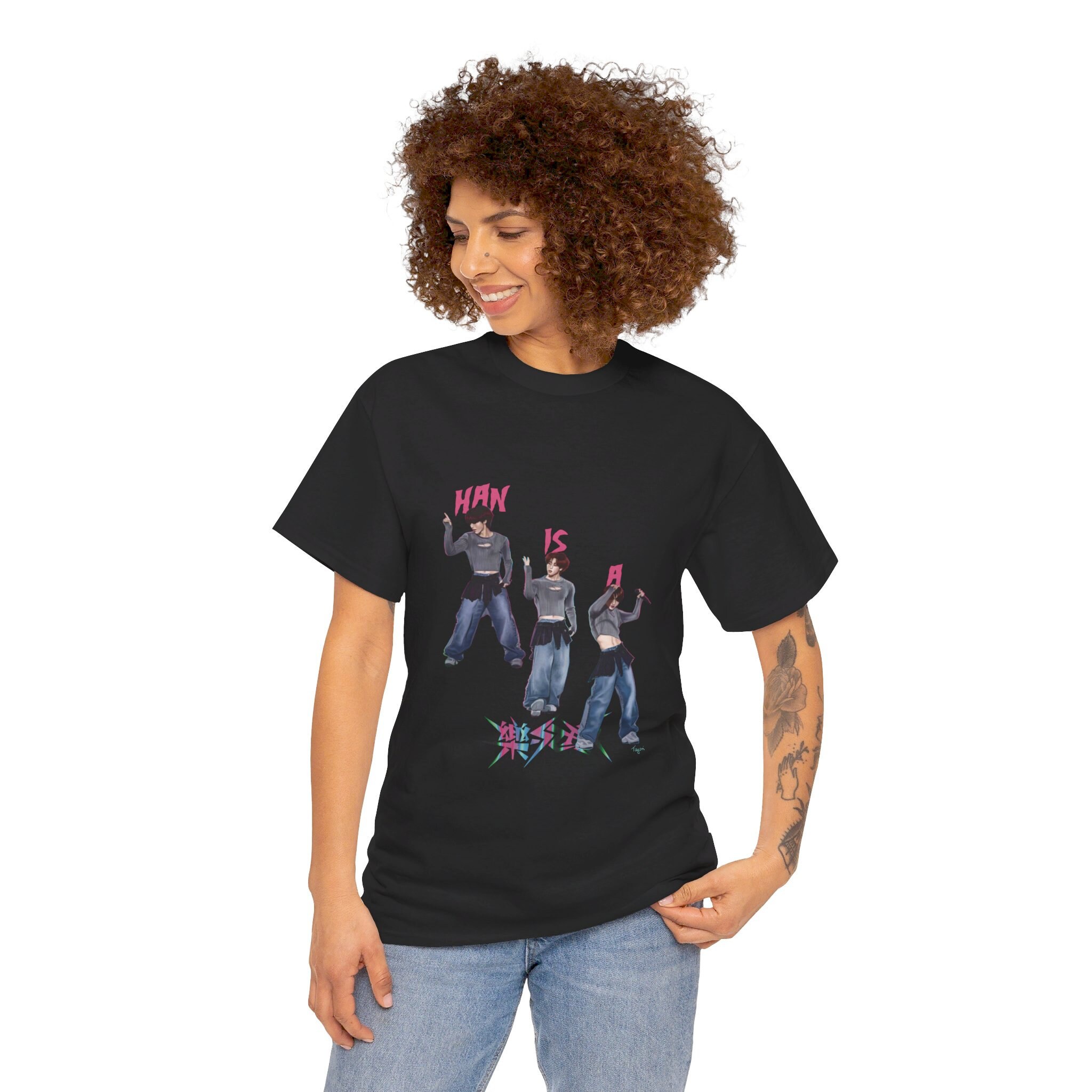 Stray Kids Han Jisung Shirt, Rock-star Era Stage Art Tee, Kpop Merch ...
