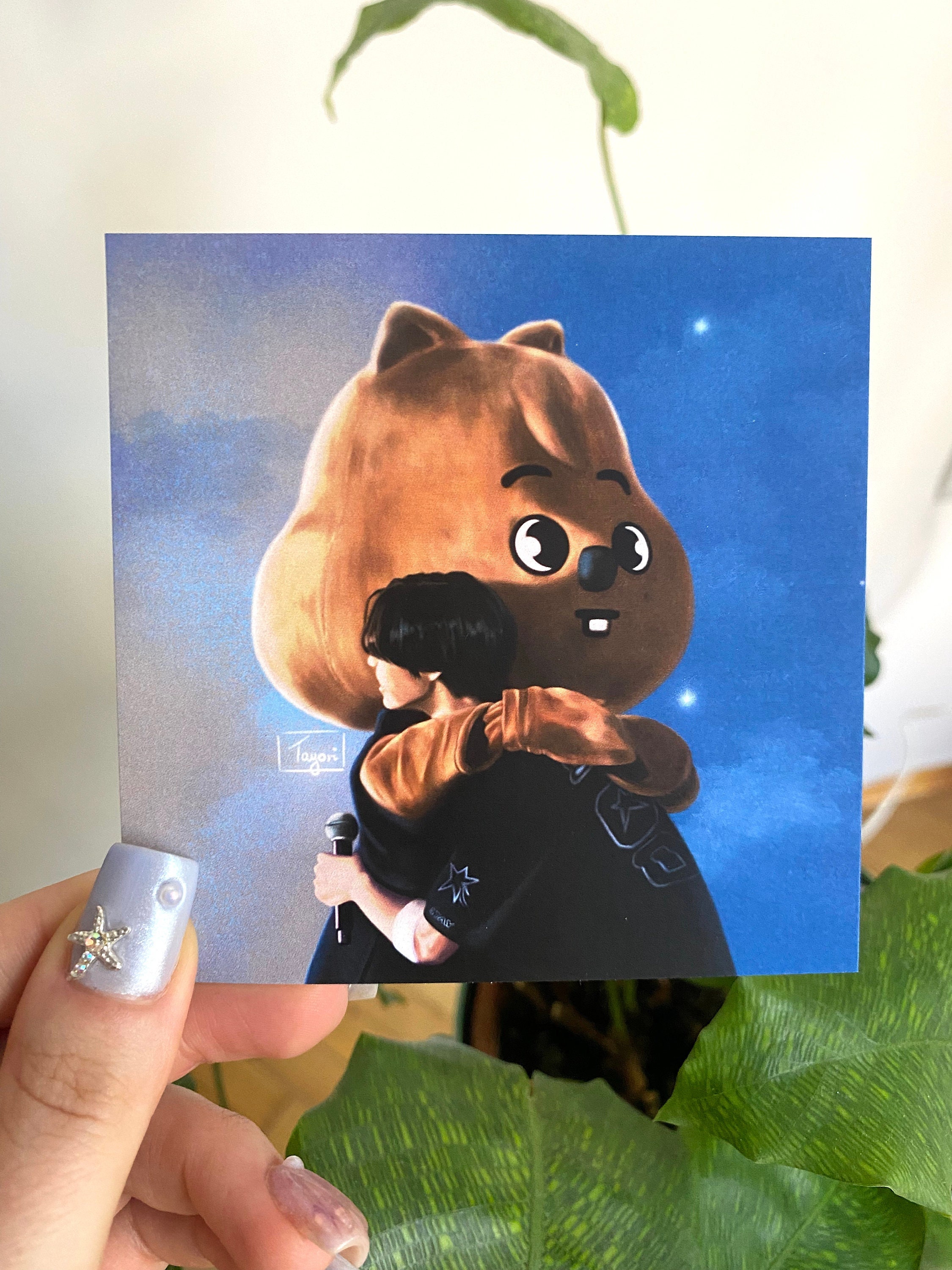 Two Quokkas Art Print, Stray Kids Han Jisung Skzoo Quokka Fanart - Etsy