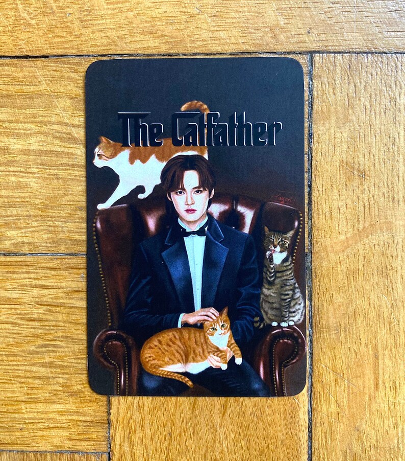 Stray Kids Lee Know "the Catfather" Art Print, Skz Lino and Cats Fanart ...