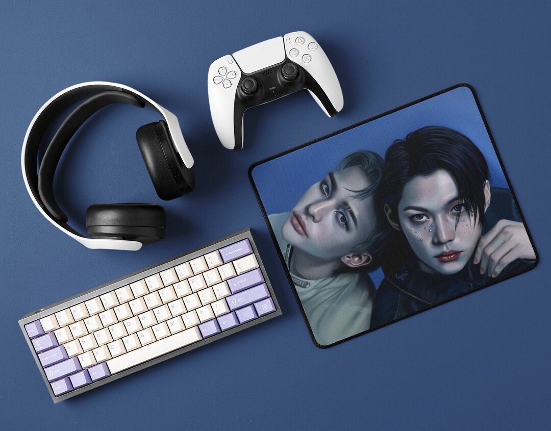 Kpop Mouse Pad With Stray Kids Hyunjin and Felix Fanart, Non-slip ...