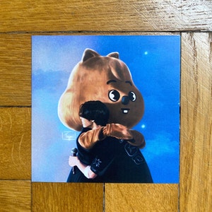 Two Quokkas Art Print, Stray Kids Han Jisung Skzoo Quokka Fanart - Etsy