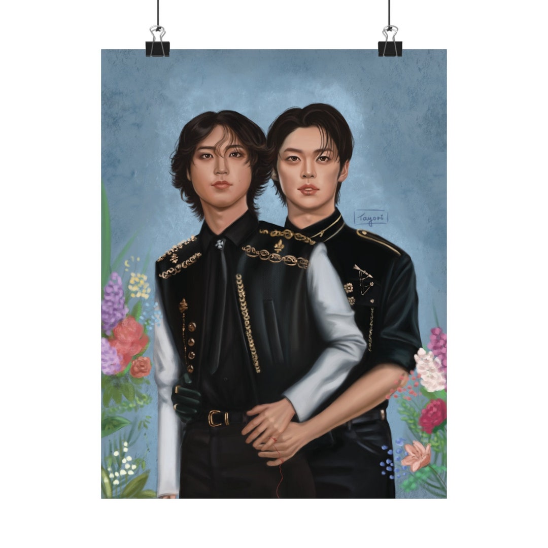 Stray Kids Minsung Fanart Poster Han Jisung, Lee Know Kpop Original Art Print Matte Finish ...