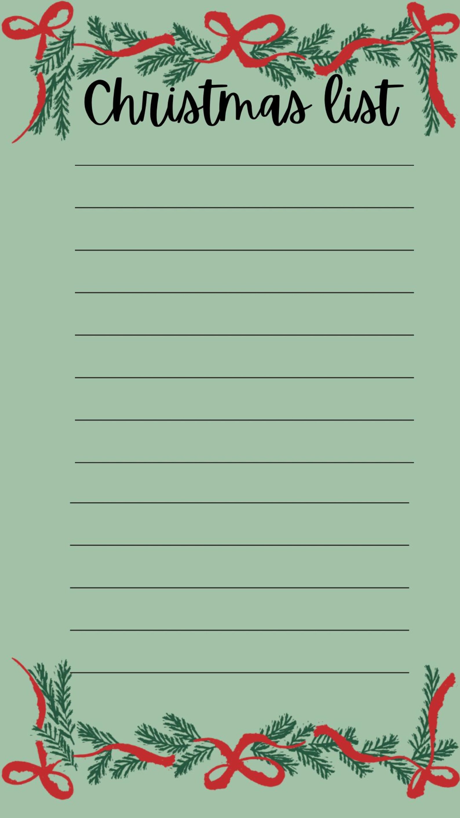 Christmas Wish List Printable | Holiday Planner (digital Download) - Etsy