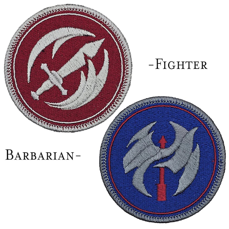 Dungeons and Dragons - Player Class Symbol Patches (2024 Series) - Etsy