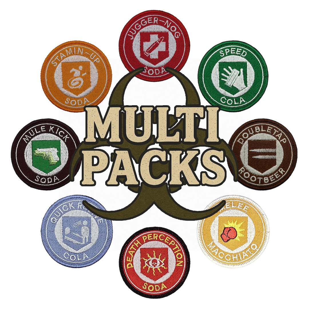 MULTI PACKS - Perks a Cola Patches - Inspired by COD Zombies - Etsy