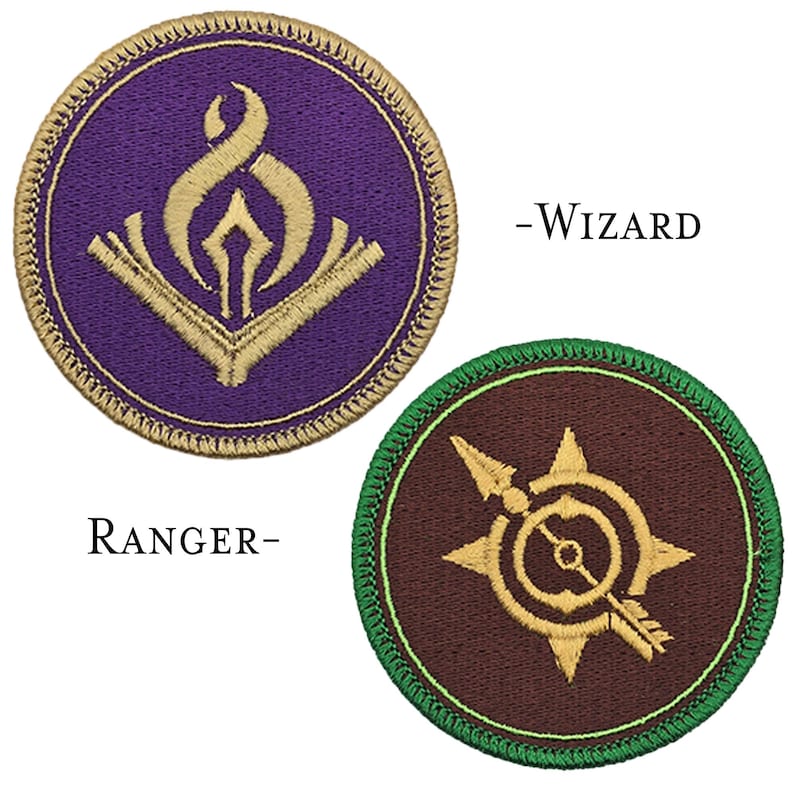 Dungeons and Dragons - Player Class Symbol Patches (2024 Series) - Etsy