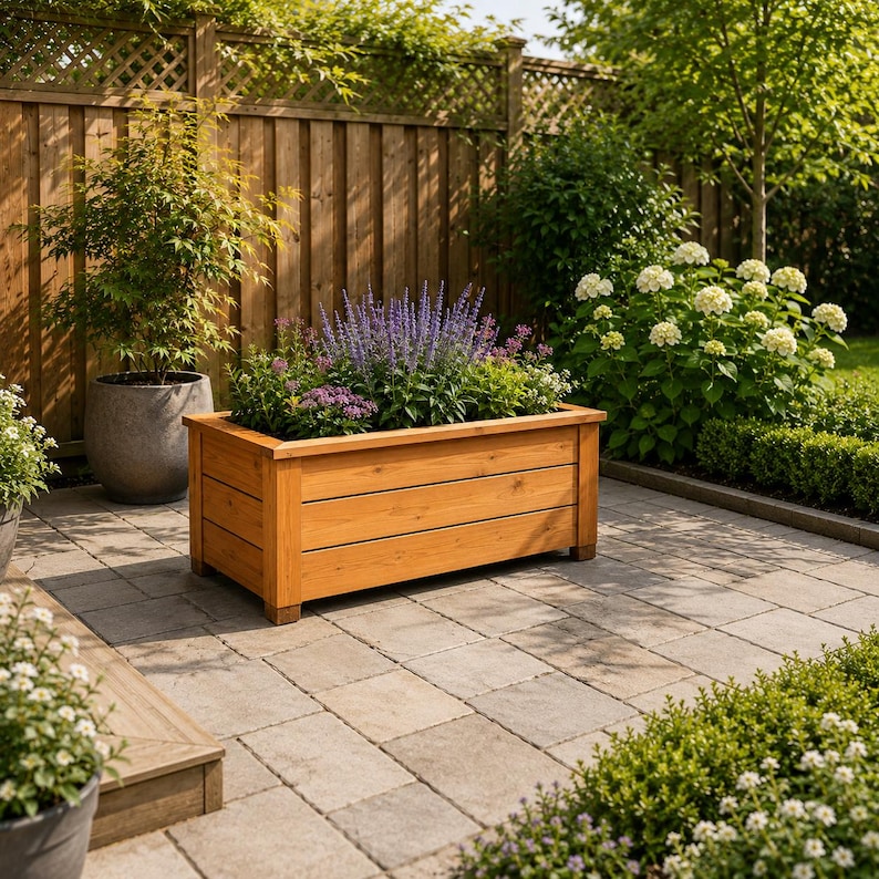 4'x2' Wooden Raised Garden Bed Cedar Planter Plans, Easy Beginner ...