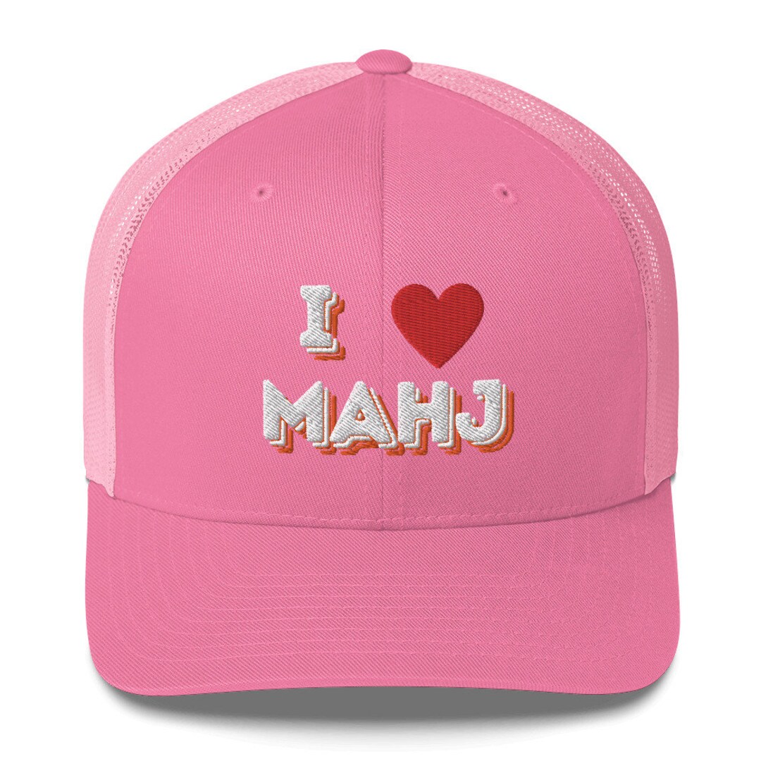 Mahjong Trucker Hat I Love Mahj Cap Mahjong Accessory Mahjong Gift - Etsy