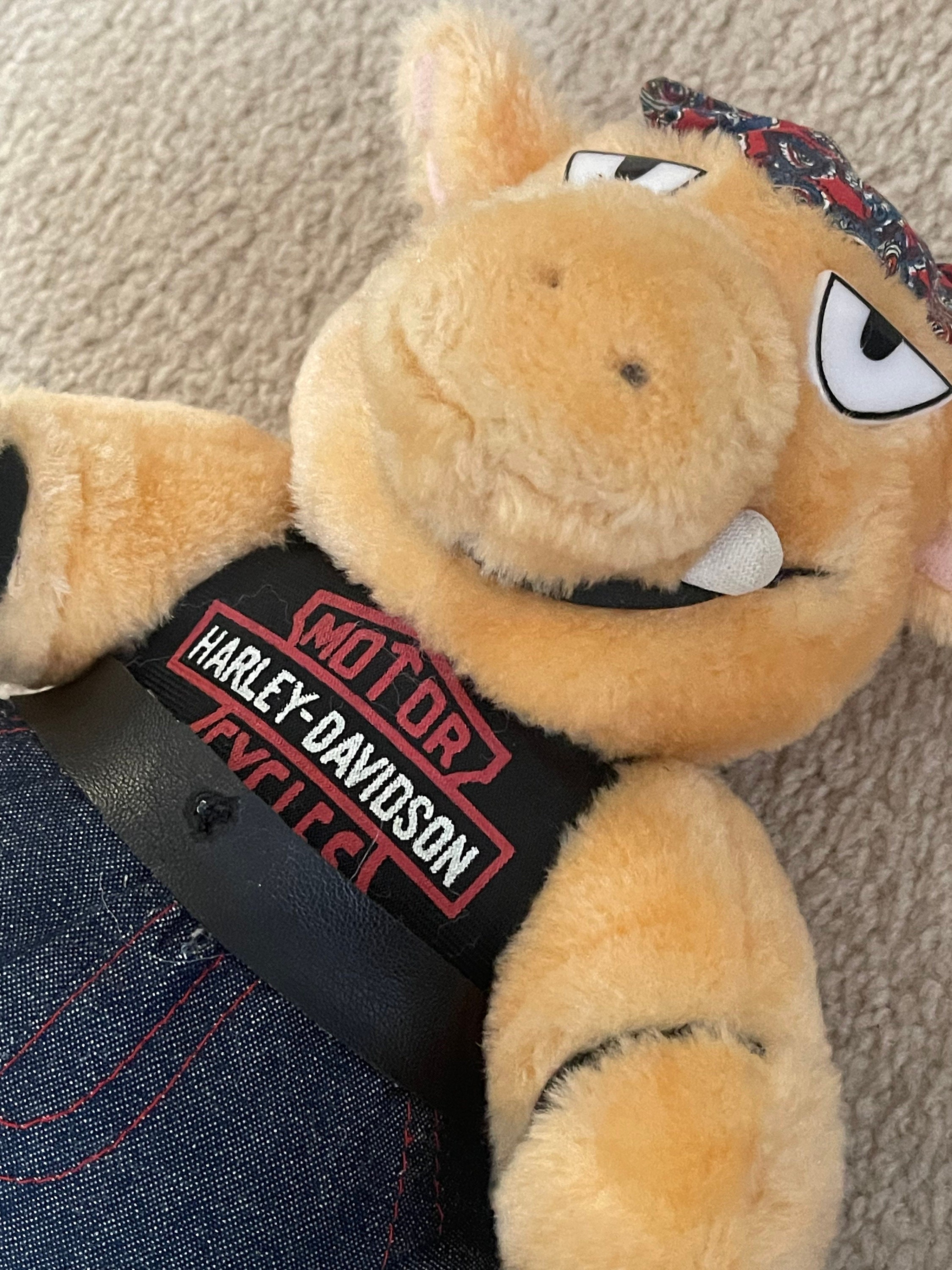 Vintage Harley Davidson Hog in Bandana Plush Pig Play by Play Jeans ...