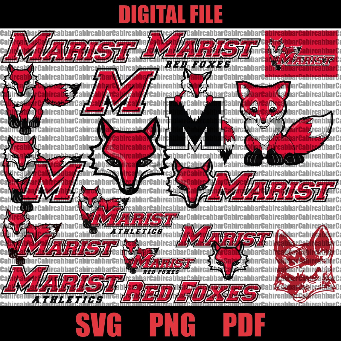 Marist SVG, University SVG, Red Foxes SVG, Game Day, Basketball ...