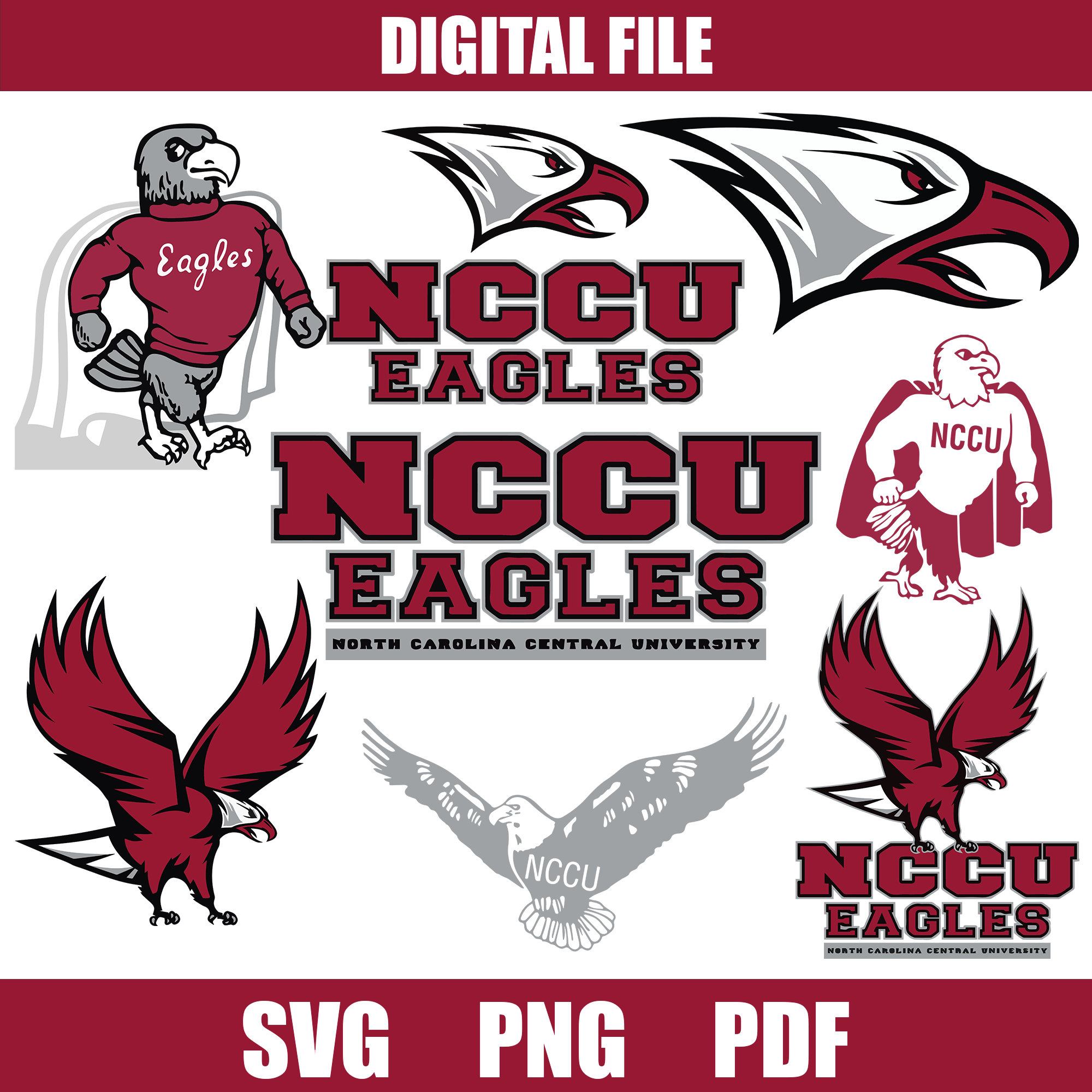 NCUU Eagles SVG, University SVG, Game Day, Basketball, Football ...