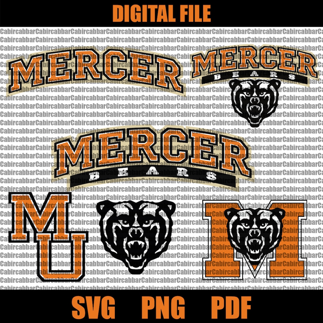 Mercer SVG, University SVG, Bears SVG, Game Day, Basketball, Football ...