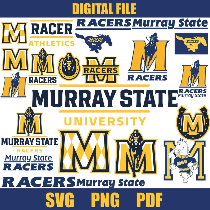 Murray State SVG, University SVG, Racers SVG, Game Day, Basketball ...