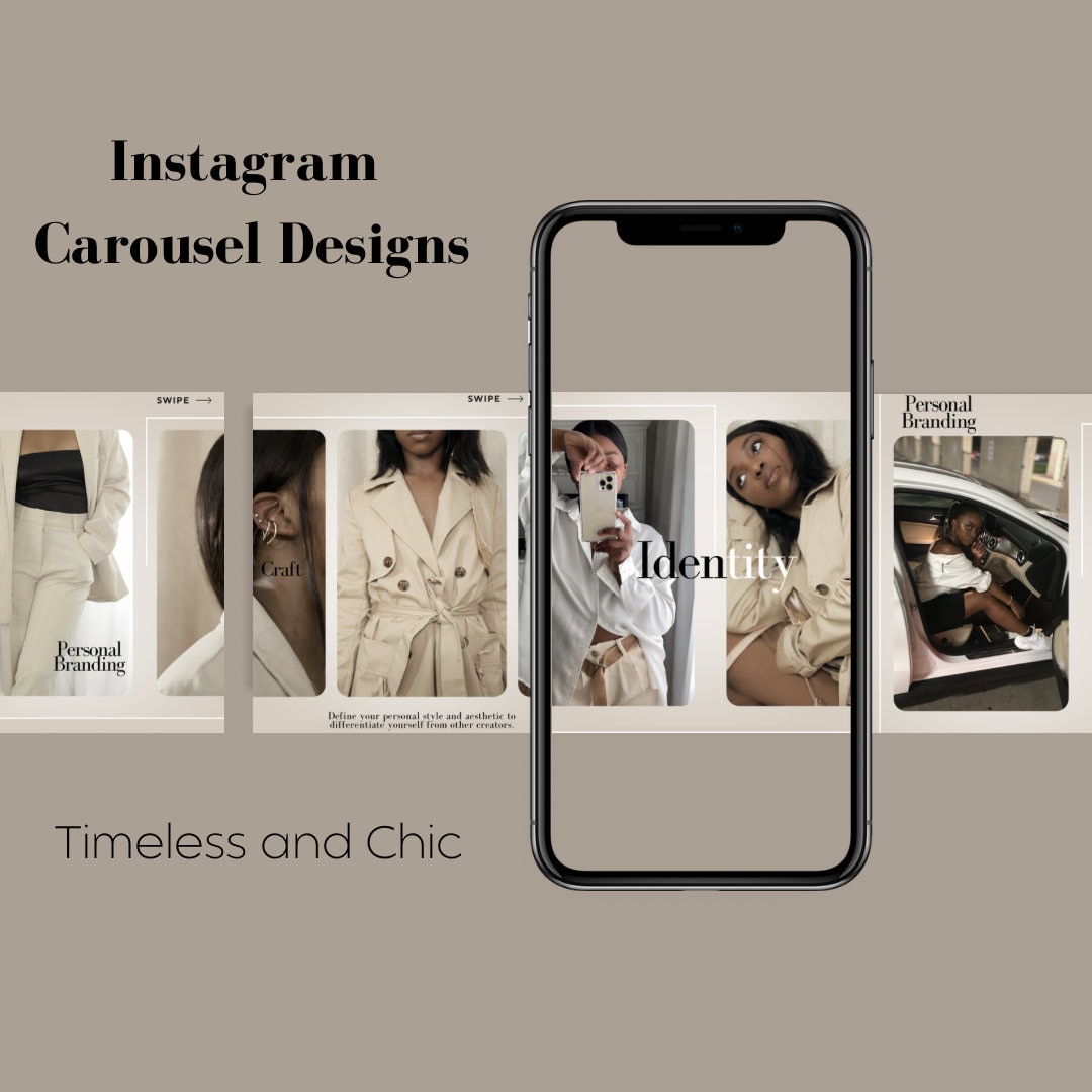 Modern and Minimal Instagram Carousel Templates - Etsy