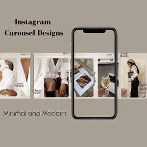 Modern and Minimal Instagram Carousel Templates - Etsy