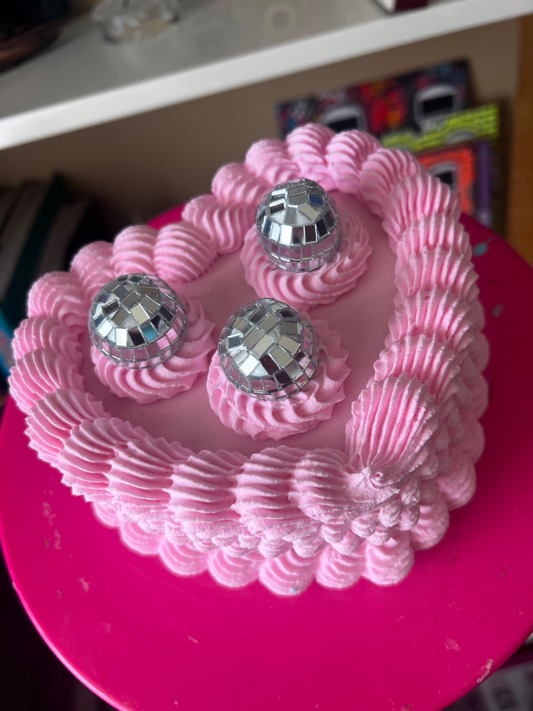 Pink Glitter Fake Cake - Etsy