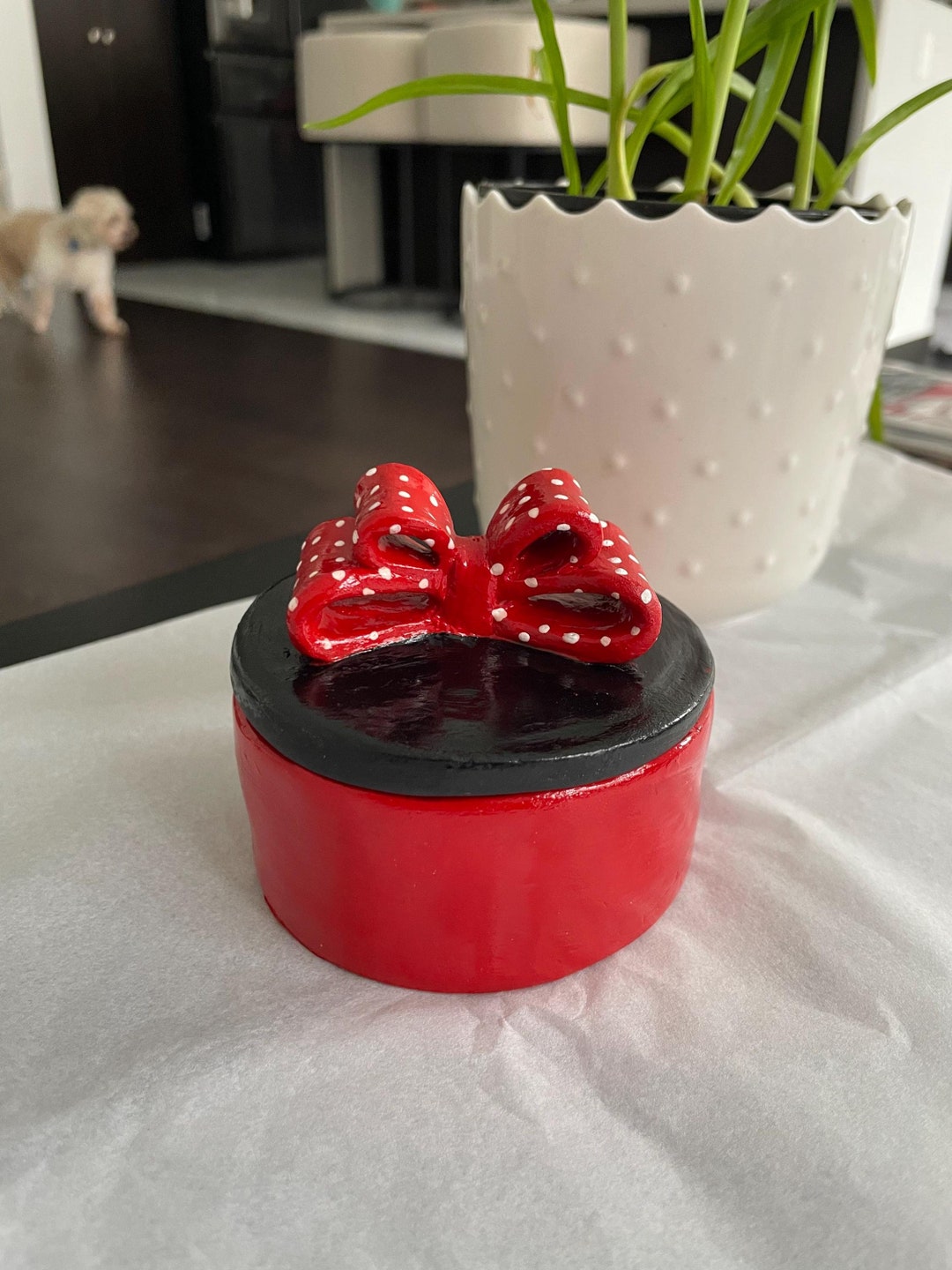 Clay Jewellery Trinket Tray Box Custom Handmade Gift for Friend or ...