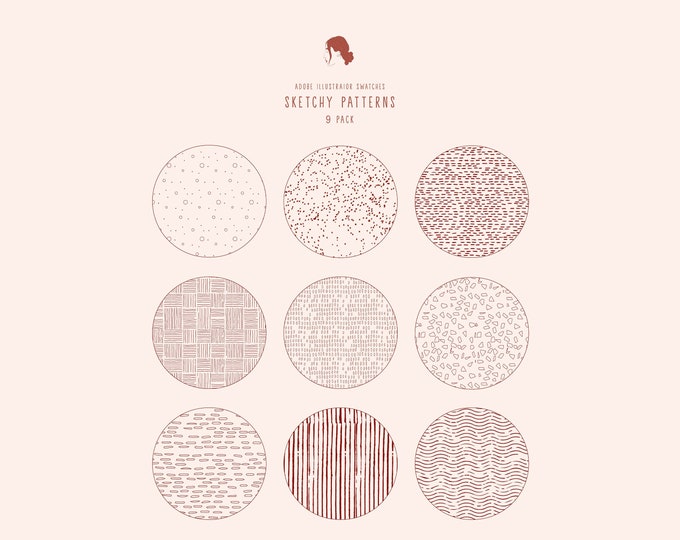 Sketchy Patterns for Adobe Illustrator Architecture Texture ...