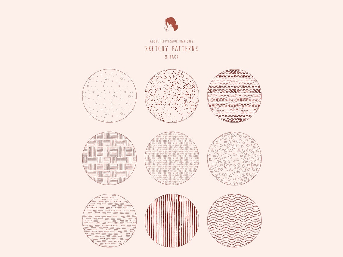 Sketchy Patterns for Adobe Illustrator- Architecture Texture ...