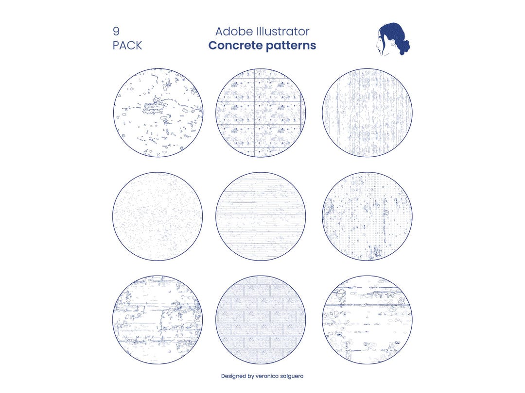Concrete Patterns for Adobe Illustrator- Architecture Texture ...