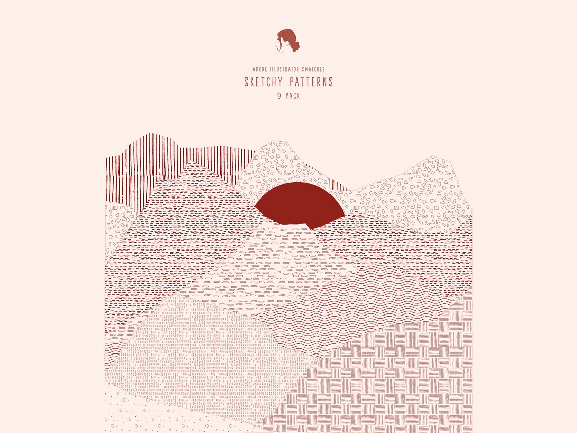 Sketchy Patterns for Adobe Illustrator- Architecture Texture ...