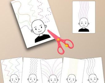 Hair Cutting Exercise | Child Development | School Child | Kindergarten ...