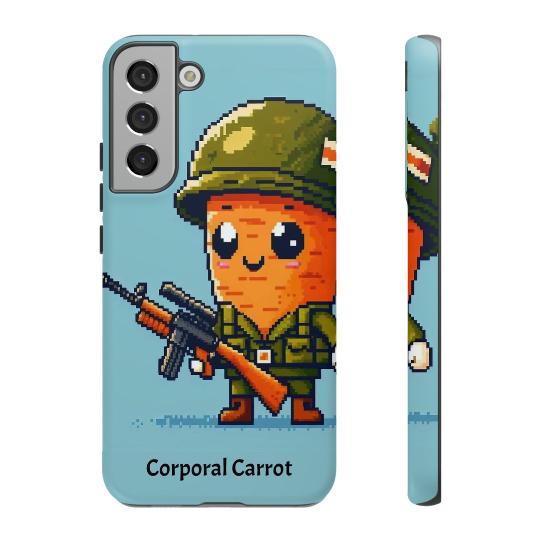 The War on Junk Food Corporal Carrot Tough Phone Case - Etsy