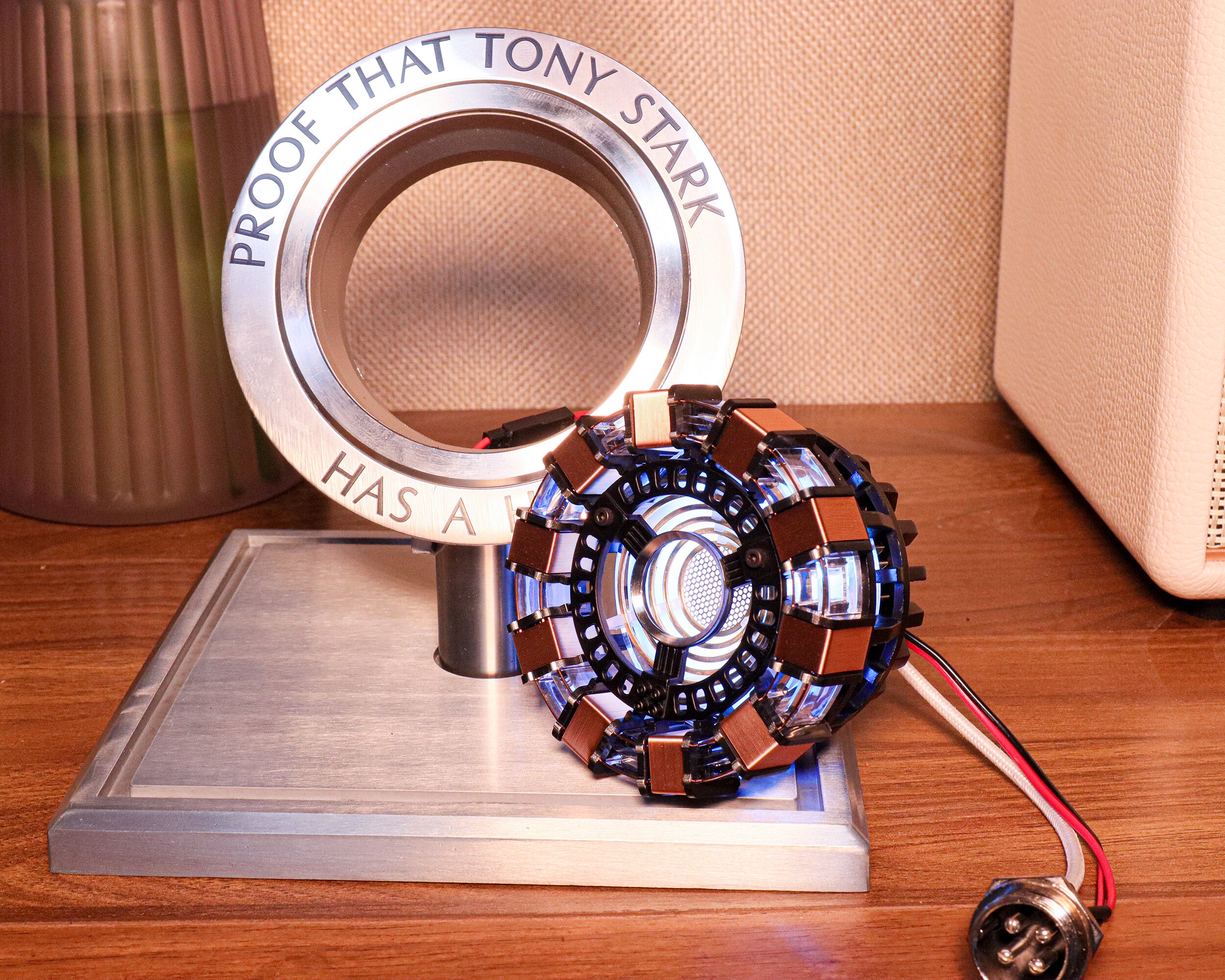 Iron Man Arc Reactor Model With Lamp, Tony Stark MK 1 Heart 1/1 Replica ...