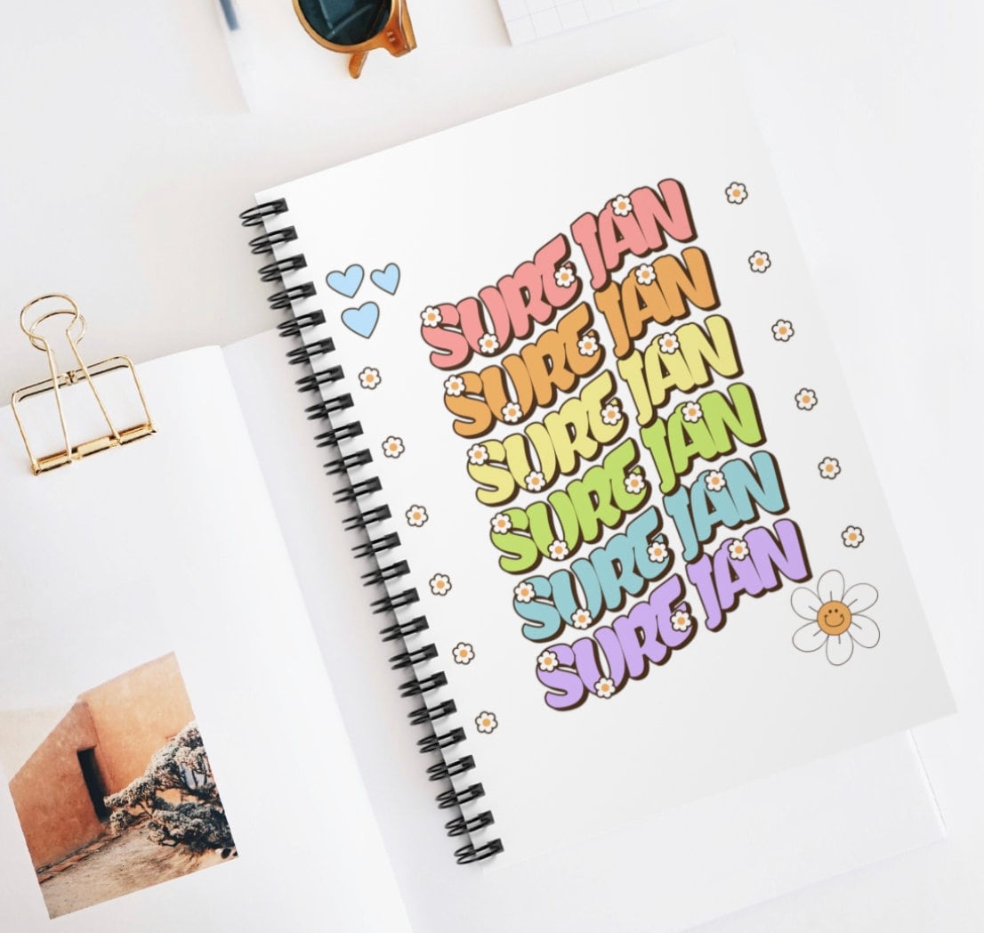 Sure Jan Notebook, Brady Bunch Fan, Sarcastic, 70s Throwback, Marcia ...