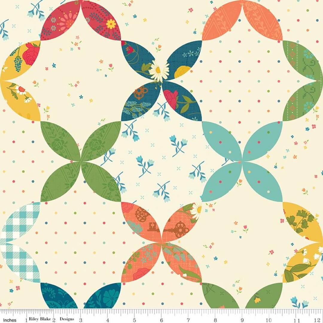 First Blooms Cheater Print Multi – Riley Blake Designs – Heather ...