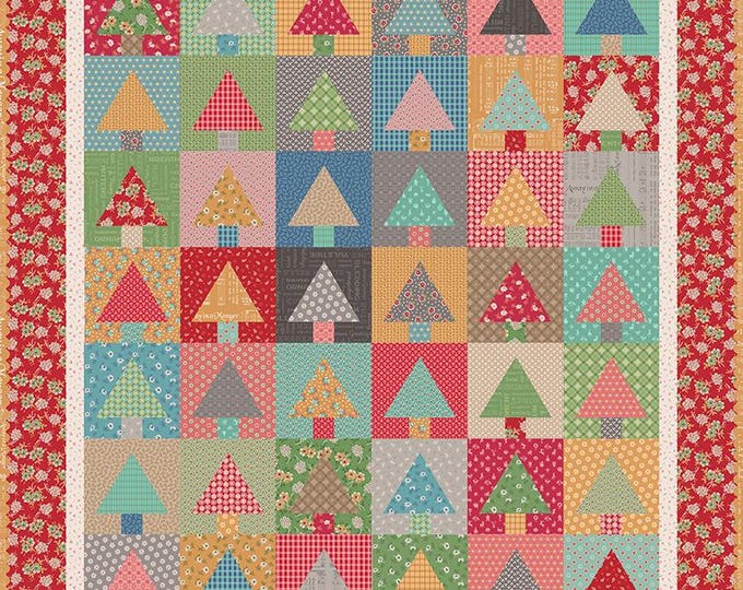 Scrappy Paper Tree Quilt Kit Home Town Holiday by Lori Holt for Riley ...
