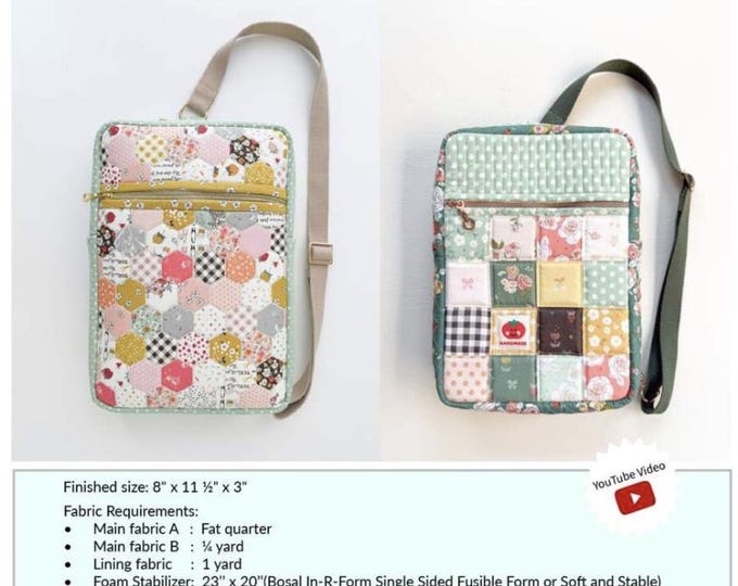 Swing & Sling Bag Pattern – Minki Kim – Sewing Illustration – Crossbody ...