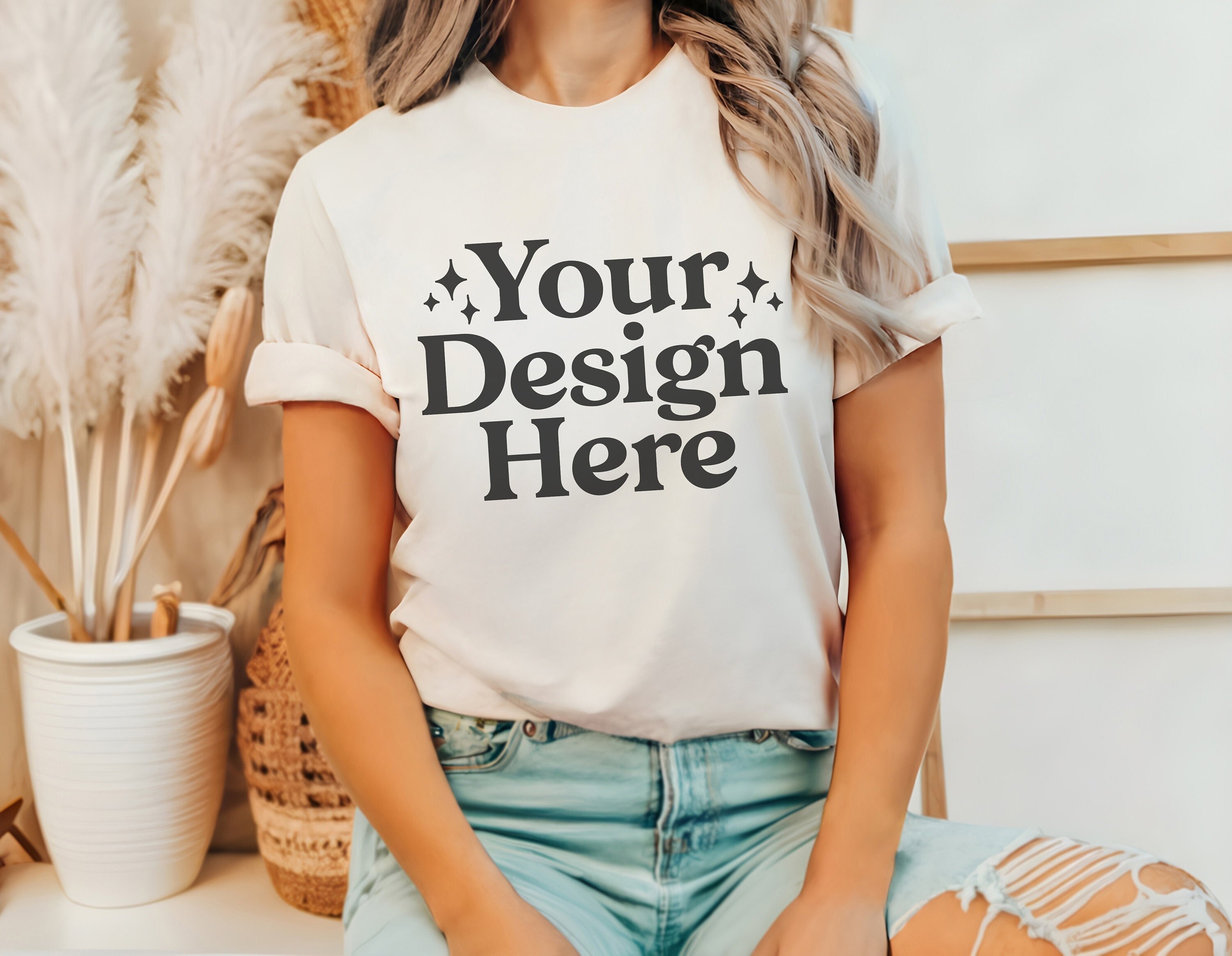 Bella Canvas 3001 Natural T-shirt Mockup, Natural Tee Mockup, 3001 ...