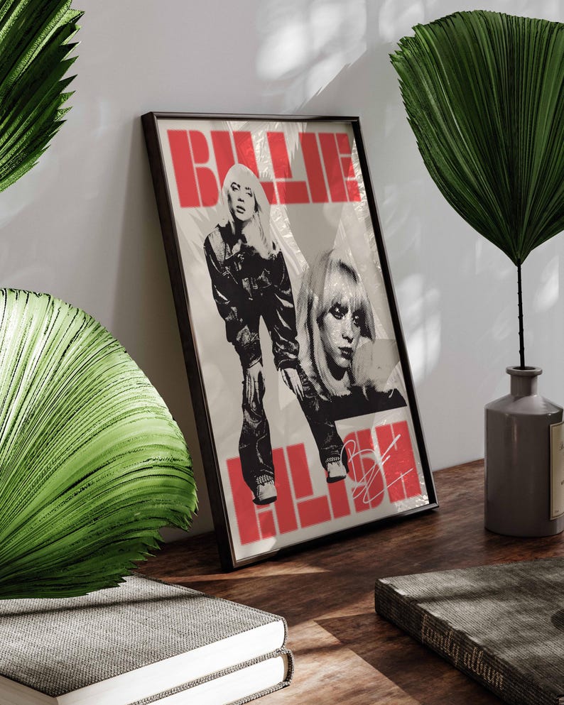 Billie Eilish Digital Poster - Etsy