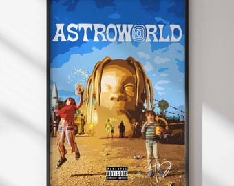 Astroworld by Travis Scott | Album Cover A2 Poster - Etsy