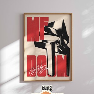 MF DOOM Digital Poster - Etsy