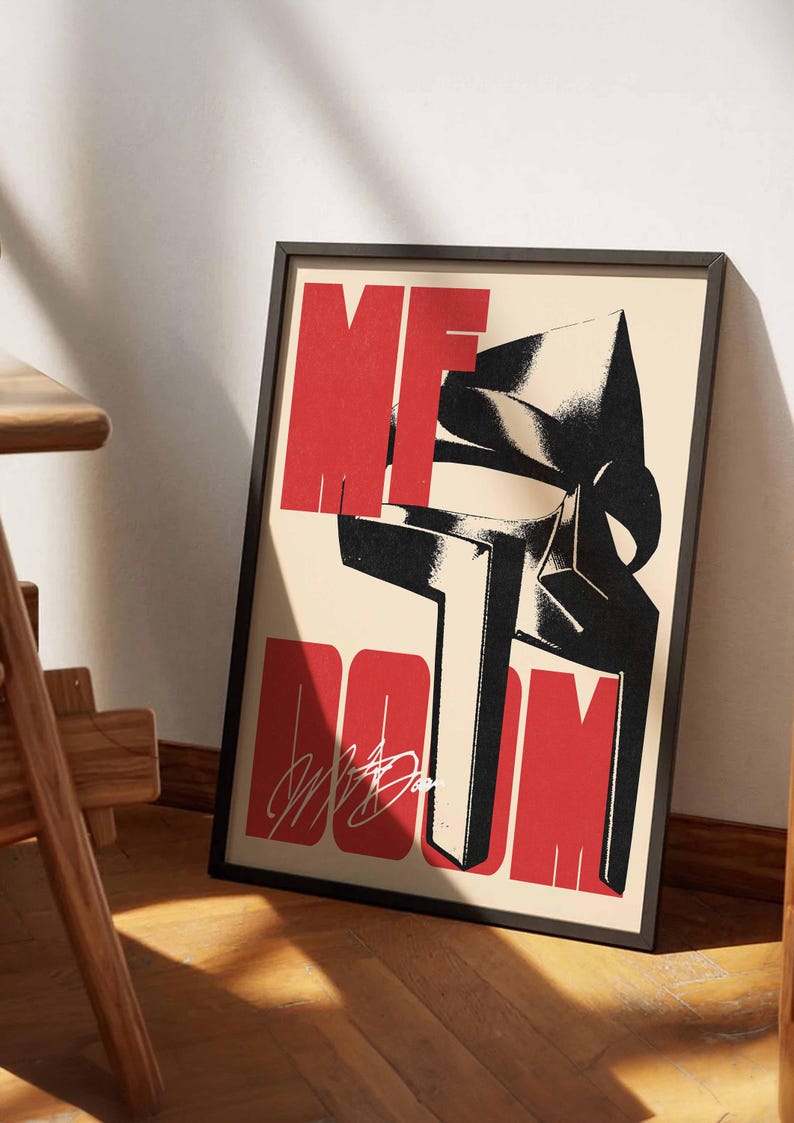 MF DOOM Digital Poster - Etsy